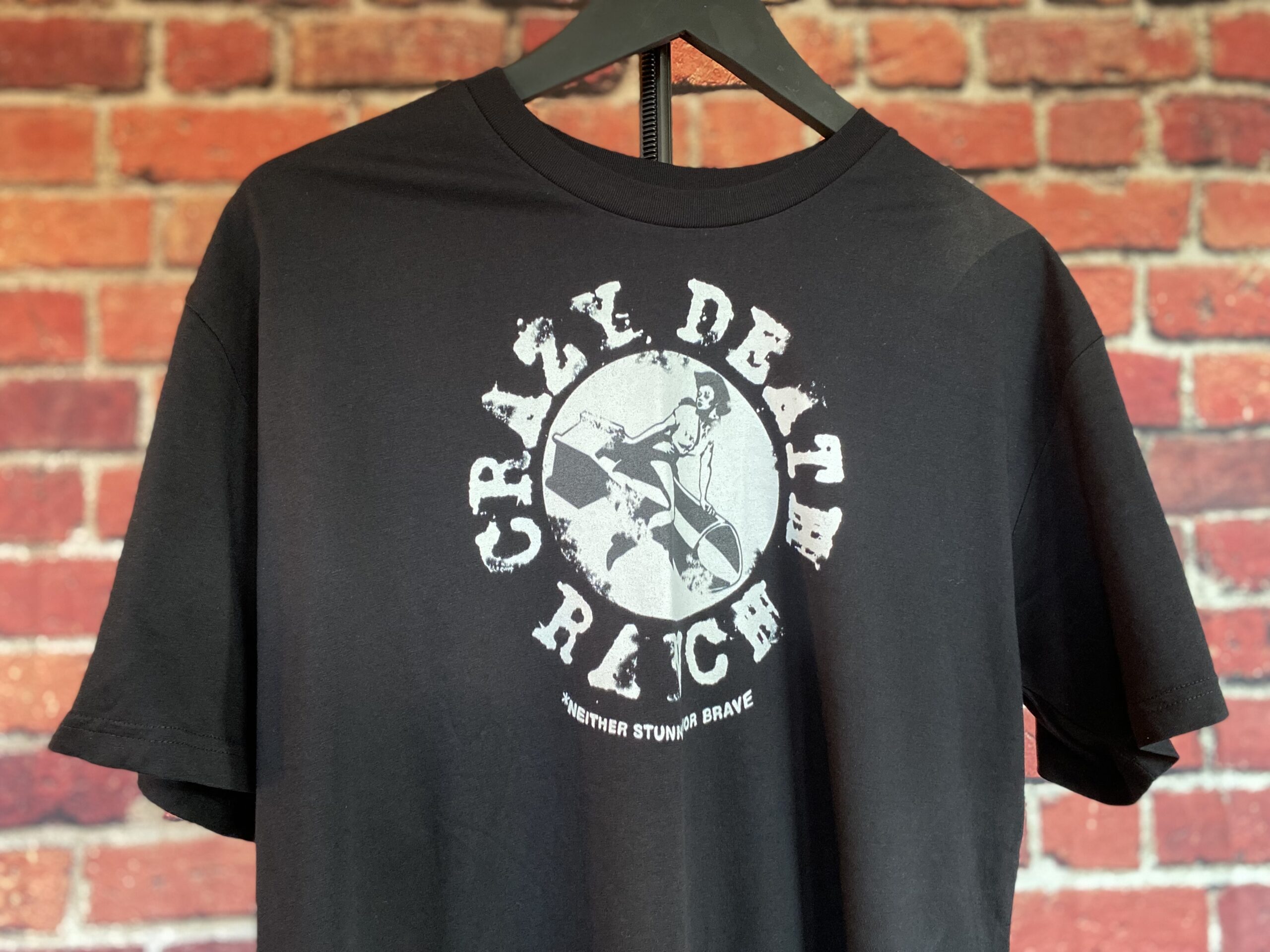 From the book "Neither Stunning nor Brave" the Crazy Death Ranch tee ...